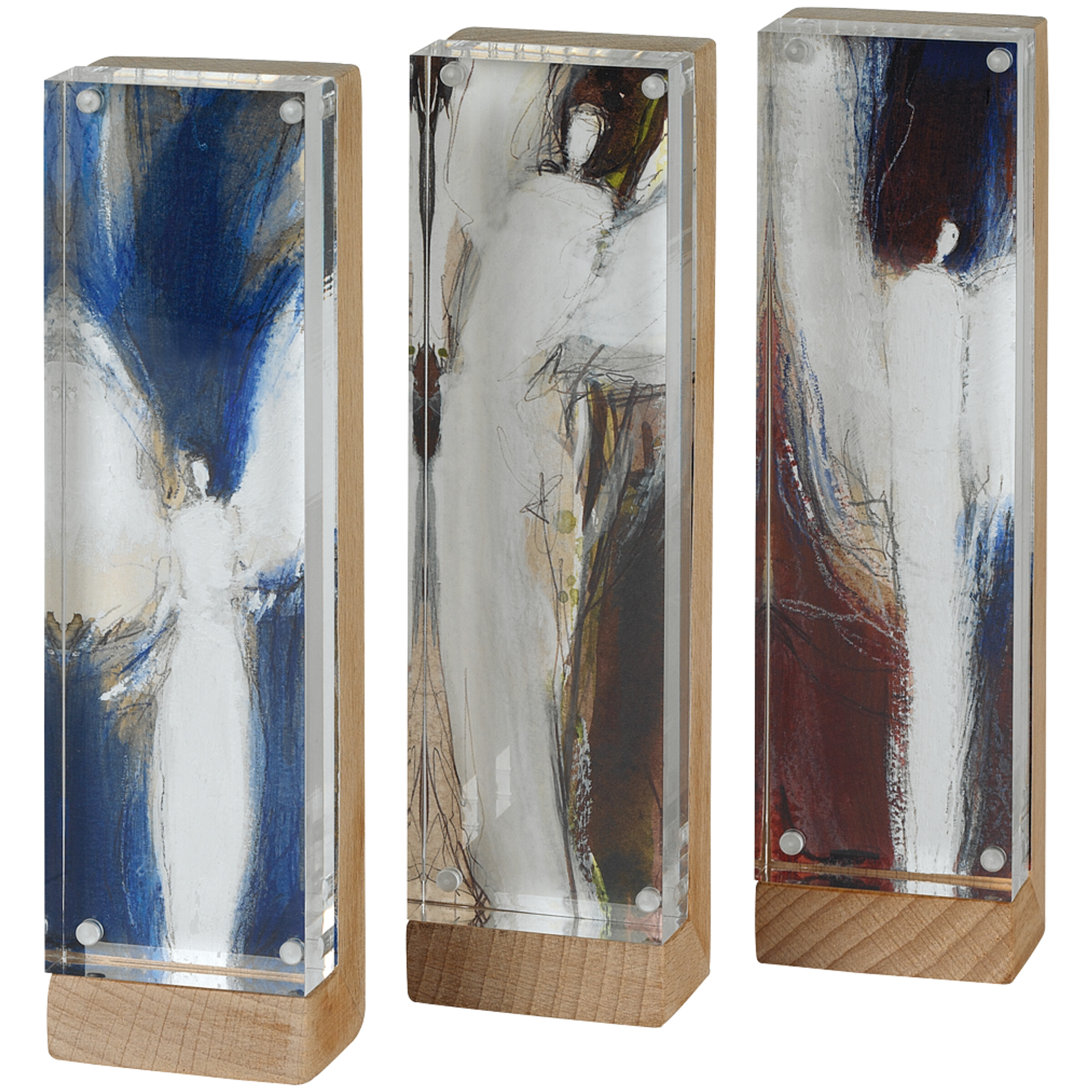 boesner Acrylblock-Fotorahmen mit Holzrückwand | Künstlerbedarf von ...