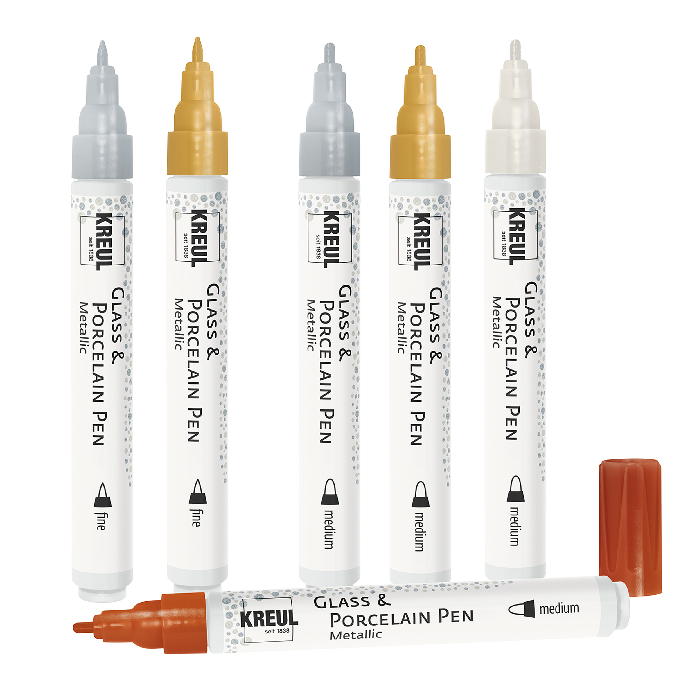 Kreul Glass & Porcelain Pen Metallic Glas-/Porzellanmalstift ...