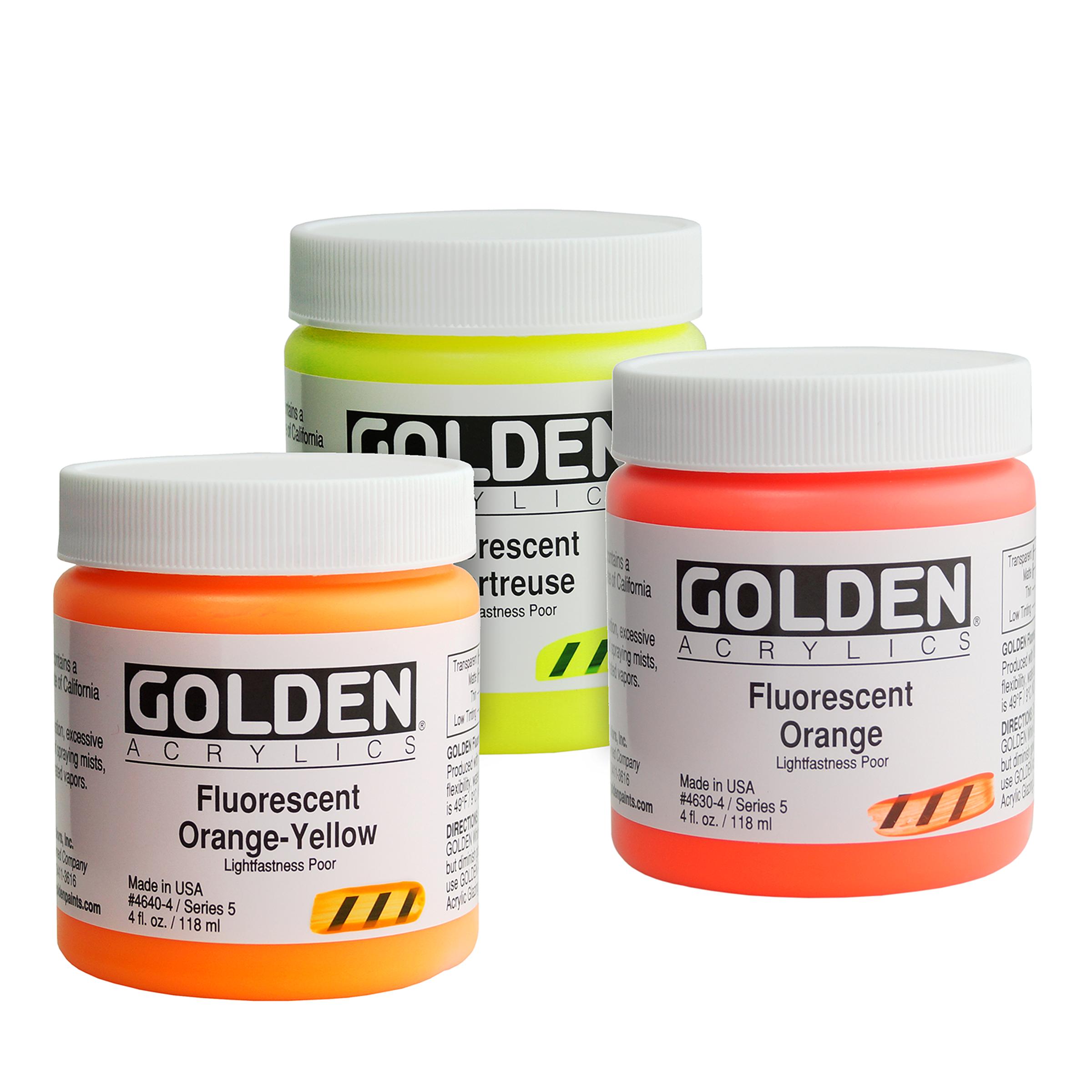 Golden Fluorescent Acrylics | Künstlerbedarf von boesner ...