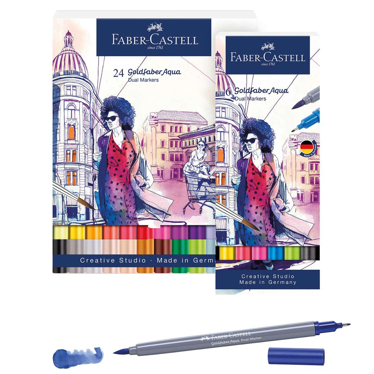 Faber-Castell Goldfaber Aqua Dual Marker-Set | Künstlerbedarf von ...
